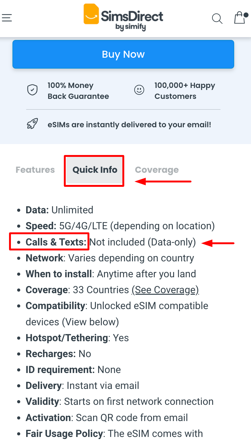 How do I make calls and texts without roaming fees?